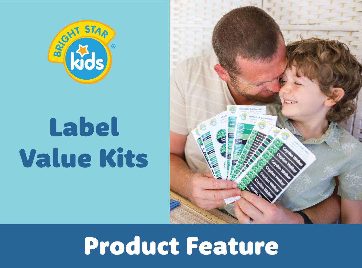 What's In Each Bright Star Kids Name Labels Kit? - Bright Star Kids