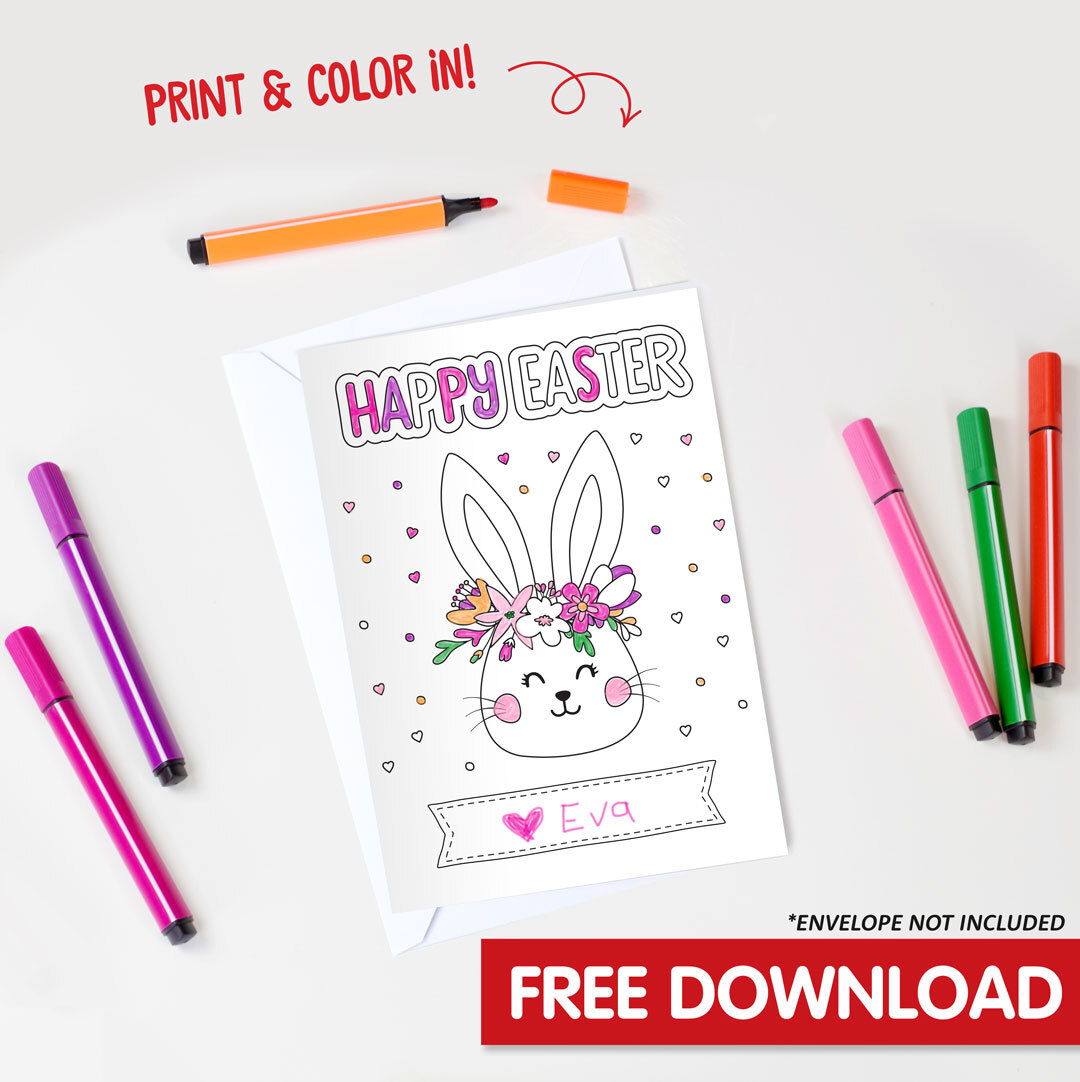 Happy Easter Cards Printable (Free Printable) - Bright Star Kids